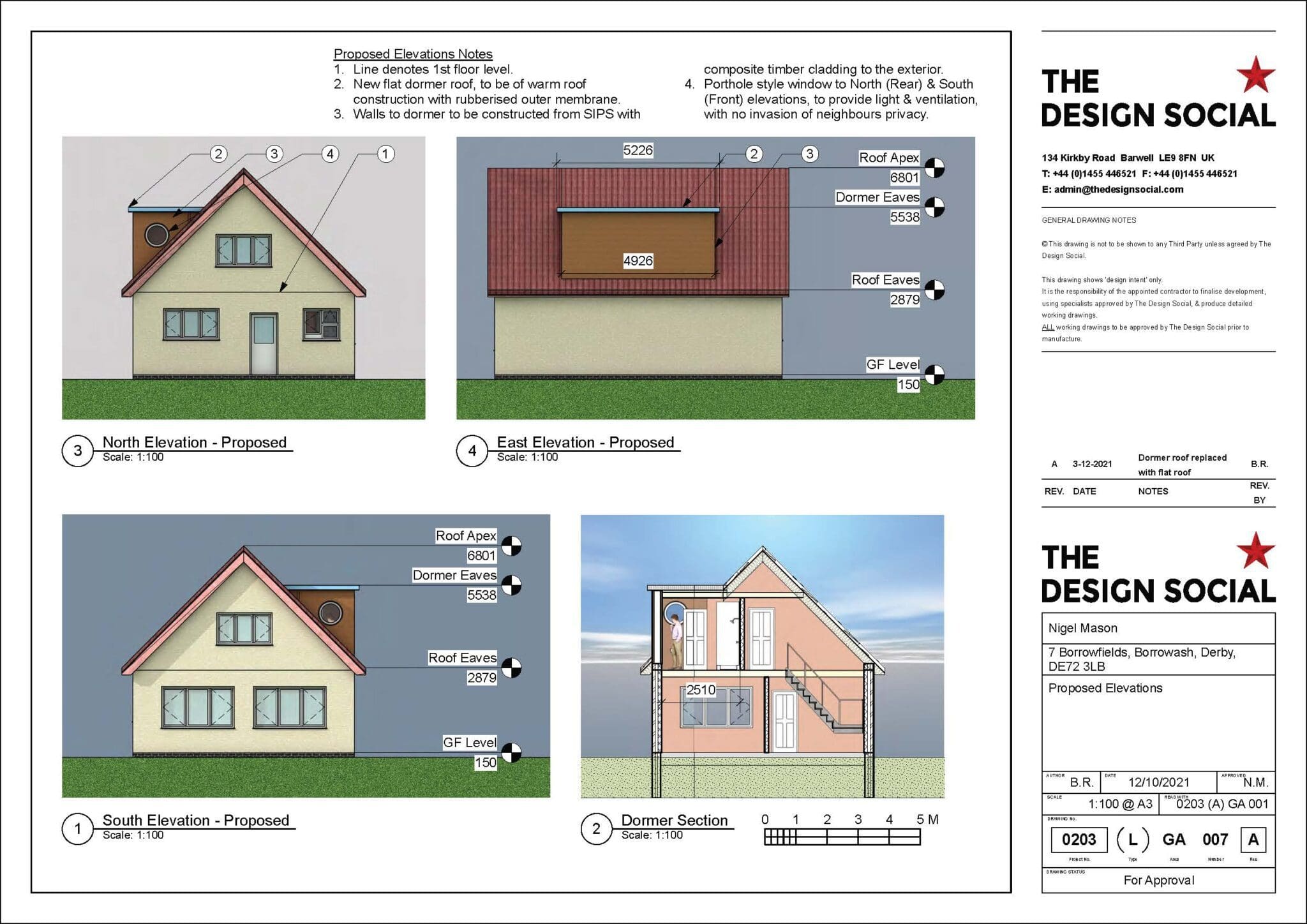 Nigel Mason - Planning Application for a Dormer Window - Borrowash ...